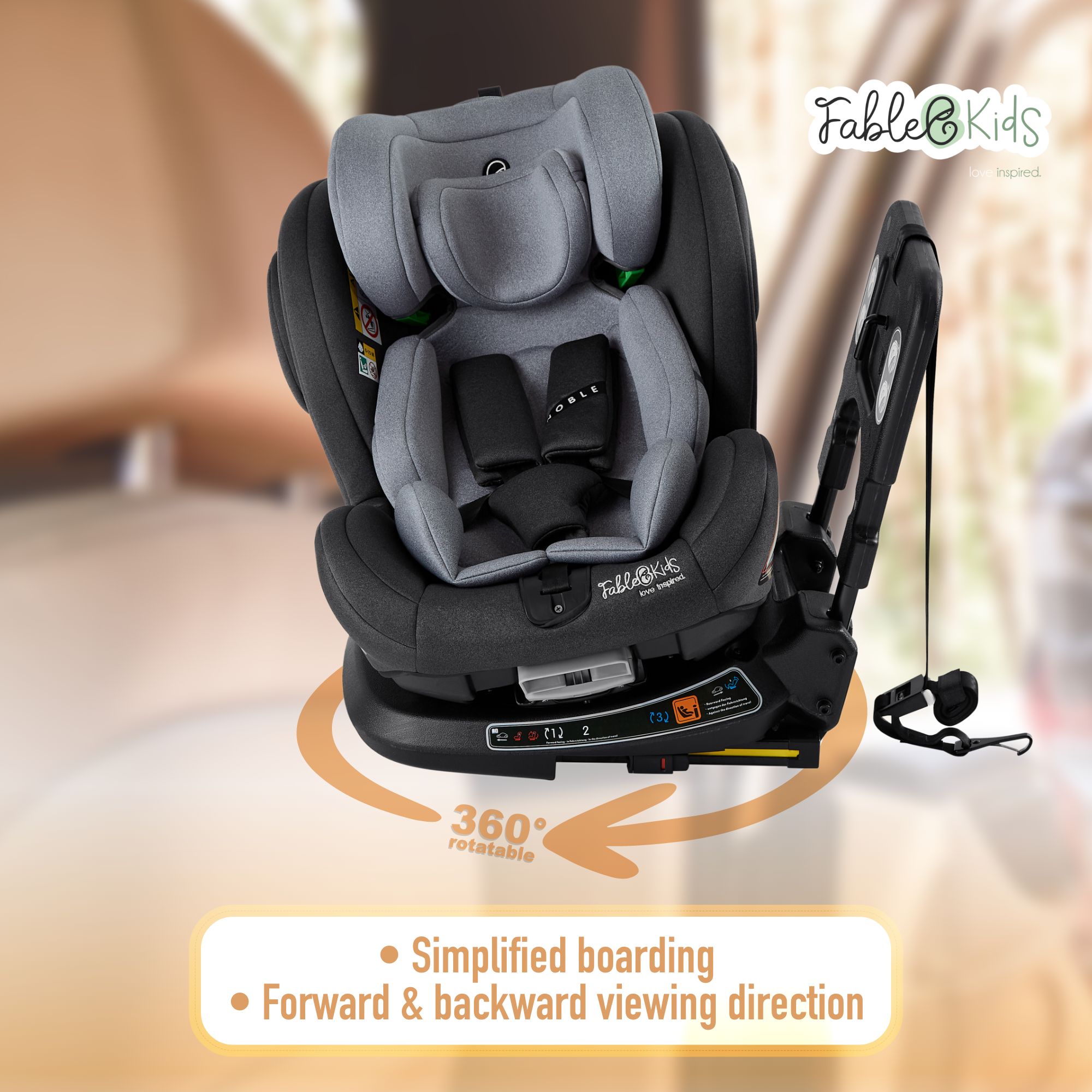 FableKids Autokindersitz Isofix 360° NOBLE i-Size - 9999929304115 - Neu